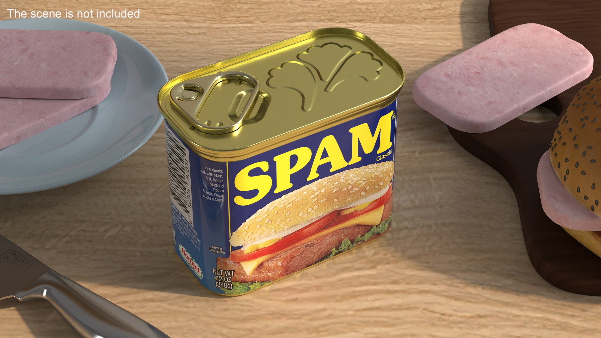Spam Canned Food Closed 3D Model - TurboSquid 2193865