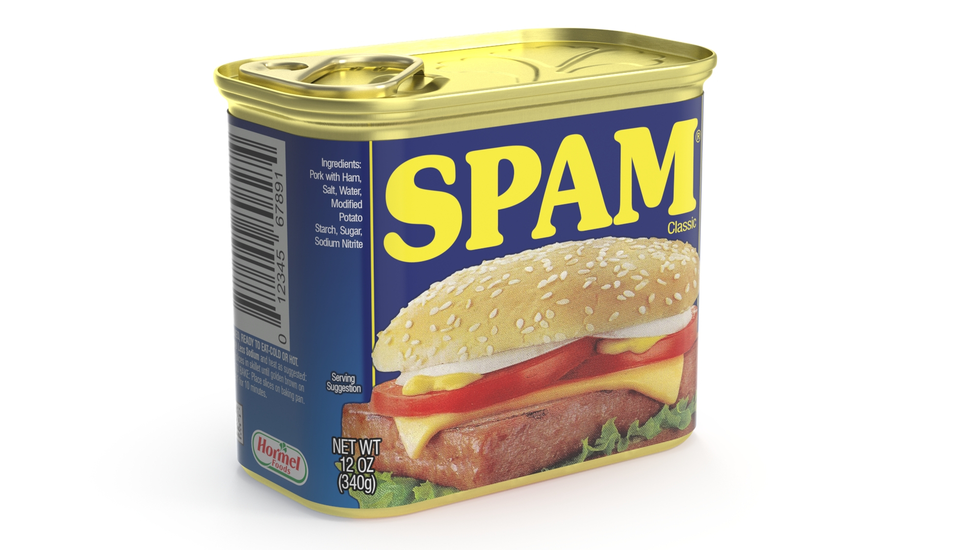 Spam Canned Food Closed 3D Model - TurboSquid 2193865