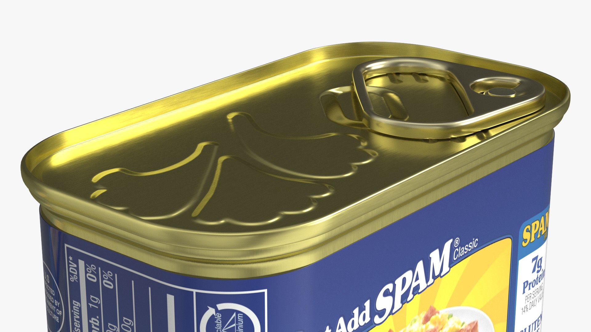 Spam Canned Food Closed 3D Model - TurboSquid 2193865