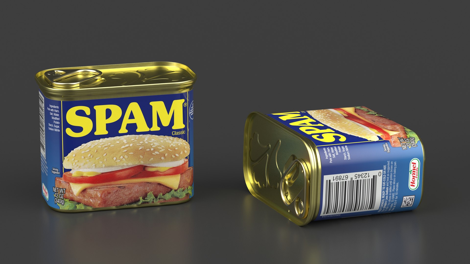 Spam Canned Food Closed 3D Model - TurboSquid 2193865