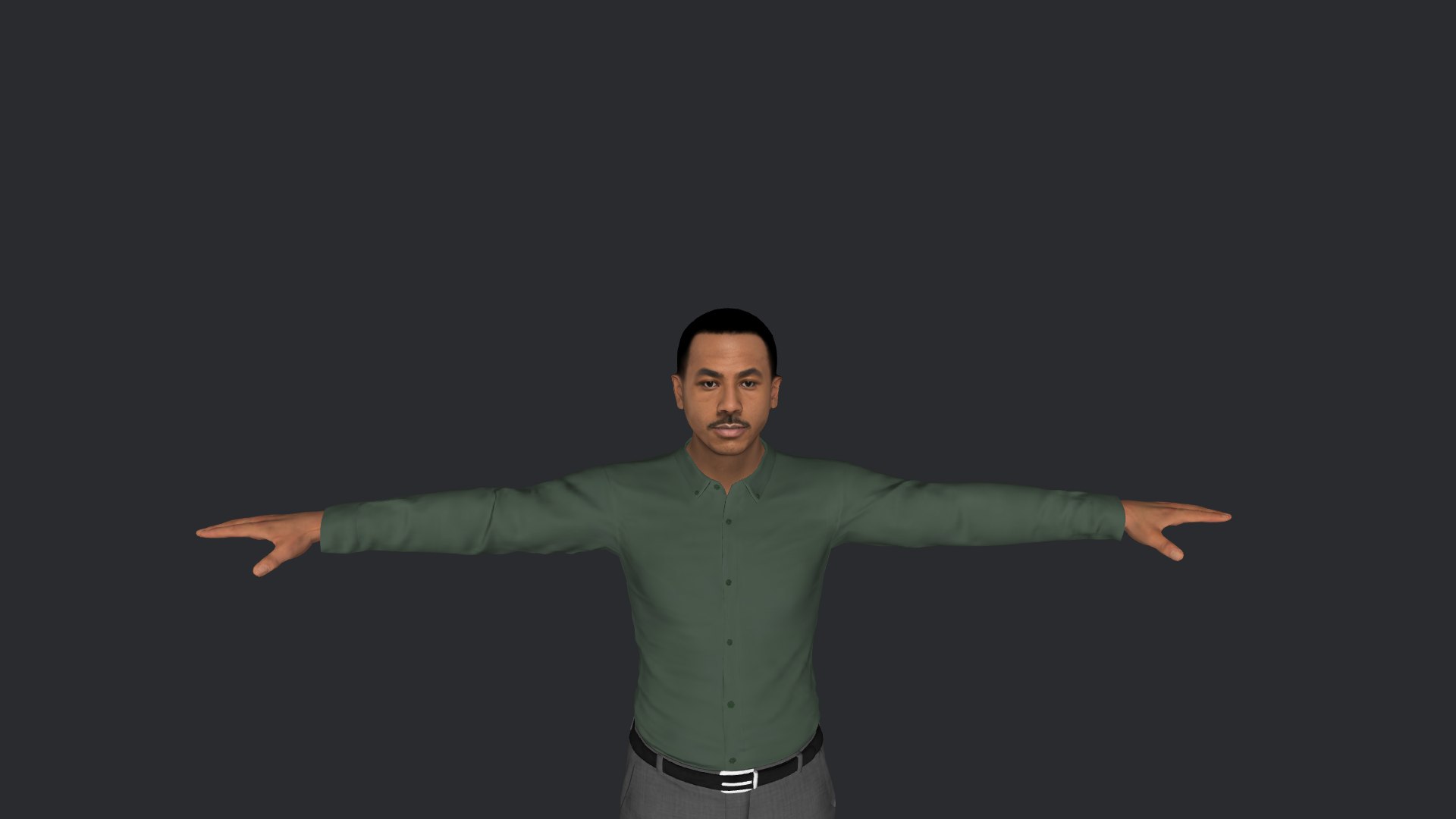 Khalil Rountree Hyper Realistic Full Body Fully Rigged 3D Character 3D ...