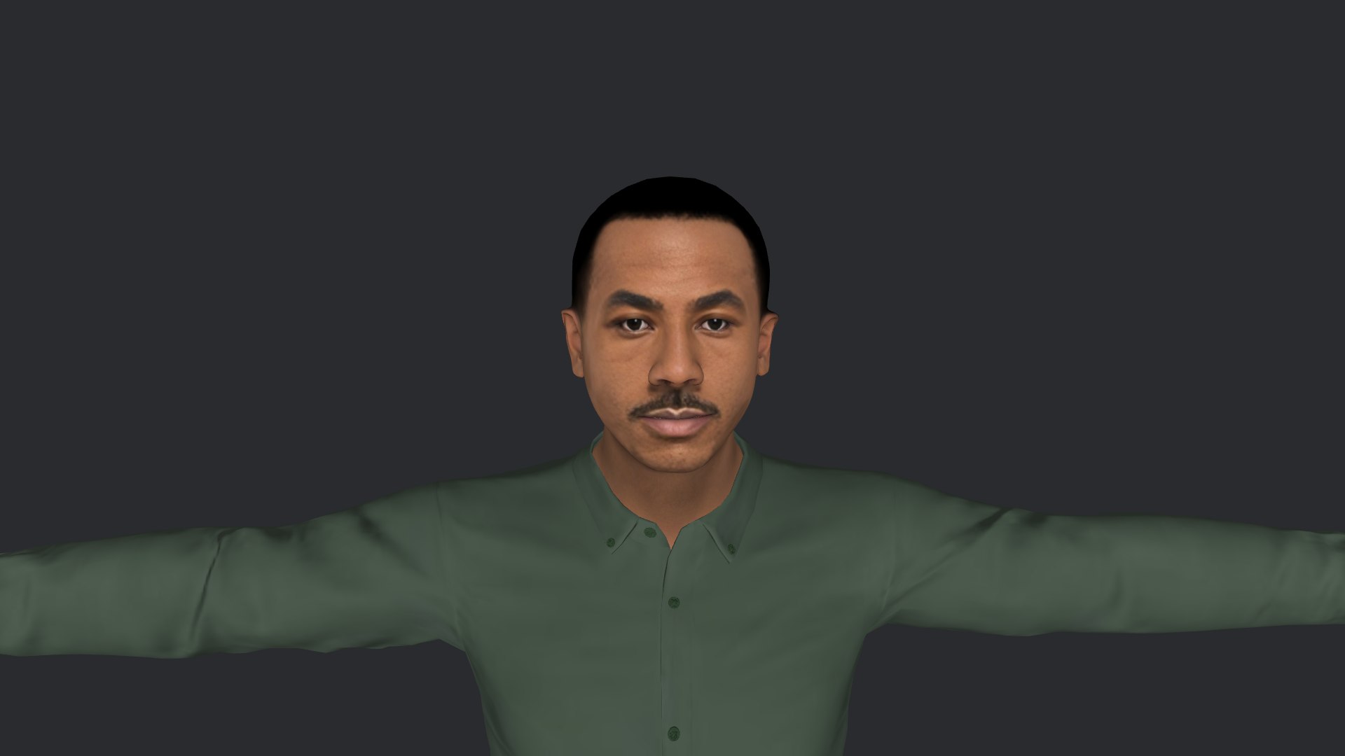 Khalil Rountree Hyper Realistic Full Body Fully Rigged 3D Character 3D ...