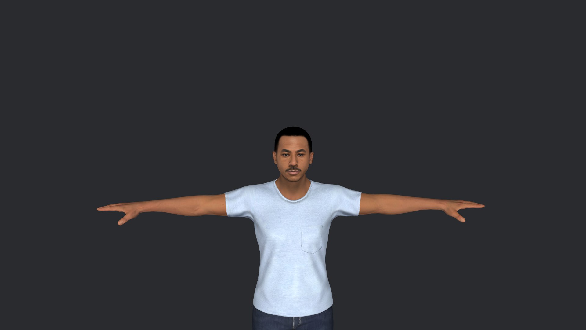 Khalil Rountree Hyper Realistic Full Body Fully Rigged 3D Character 3D ...