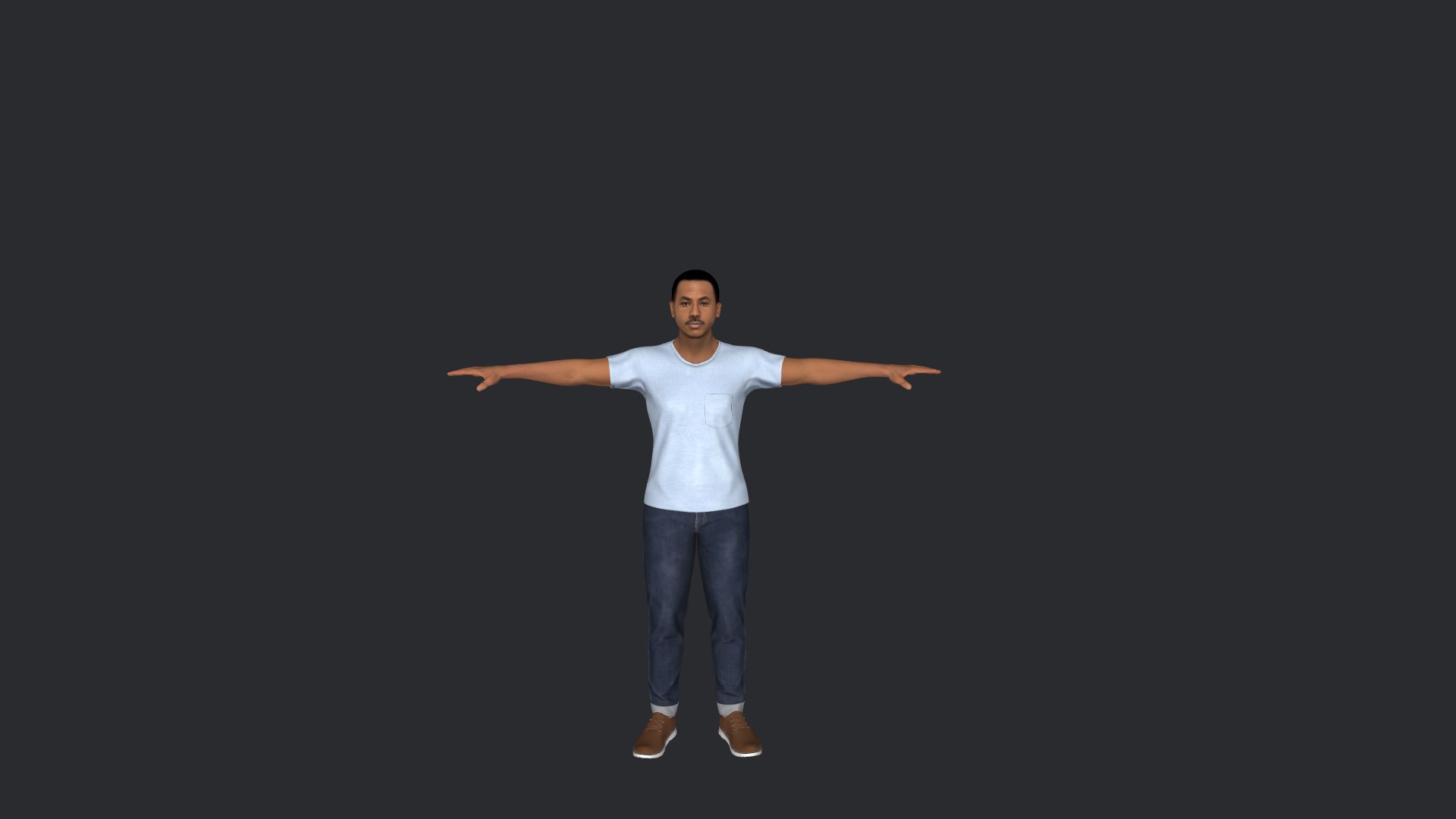 Khalil Rountree Hyper Realistic Full Body Fully Rigged 3D Character 3D ...