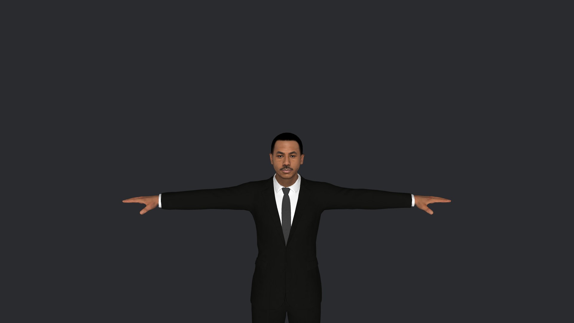 Khalil Rountree Hyper Realistic Full Body Fully Rigged 3D Character 3D ...