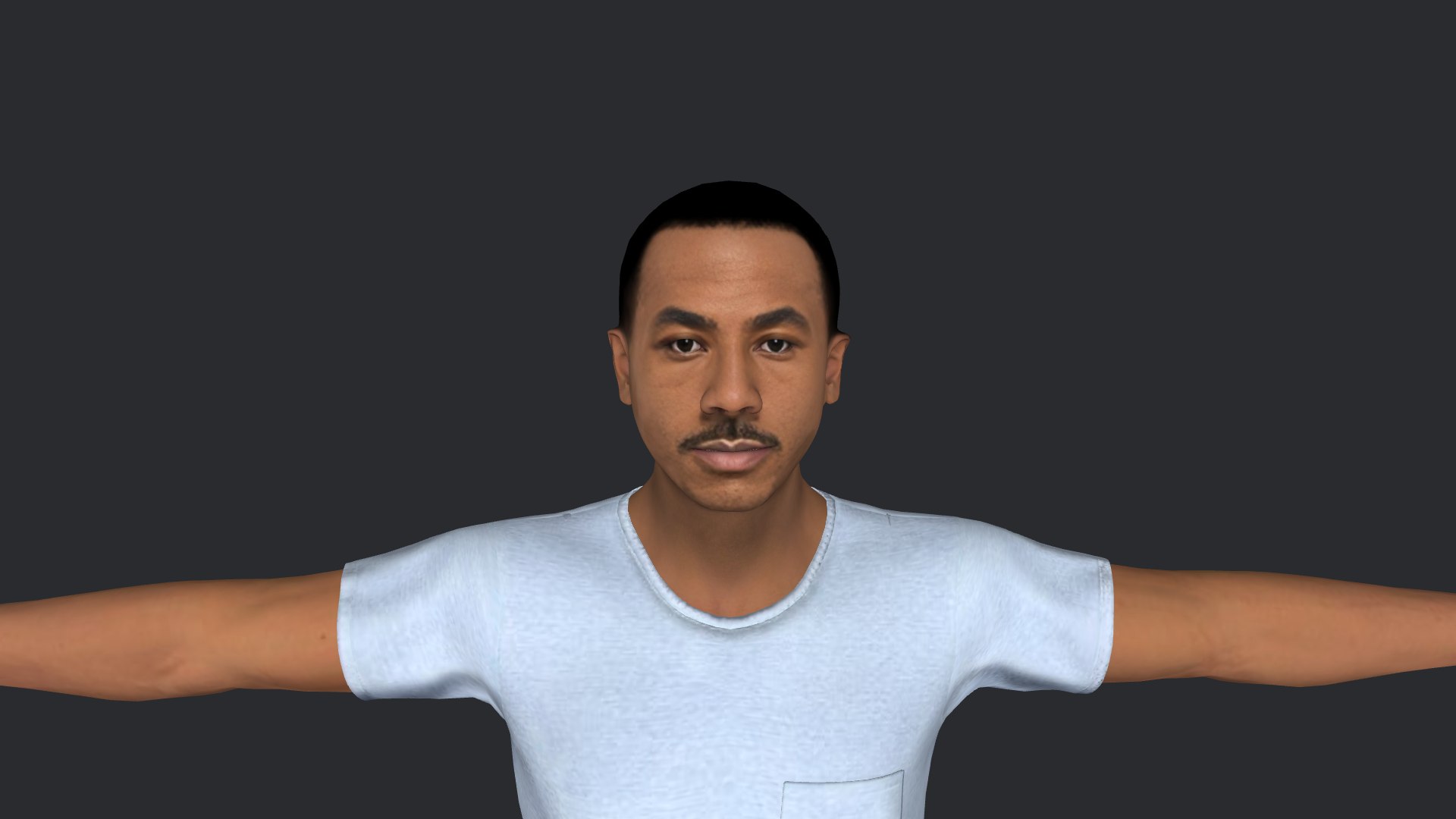 Khalil Rountree Hyper Realistic Full Body Fully Rigged 3D Character 3D ...