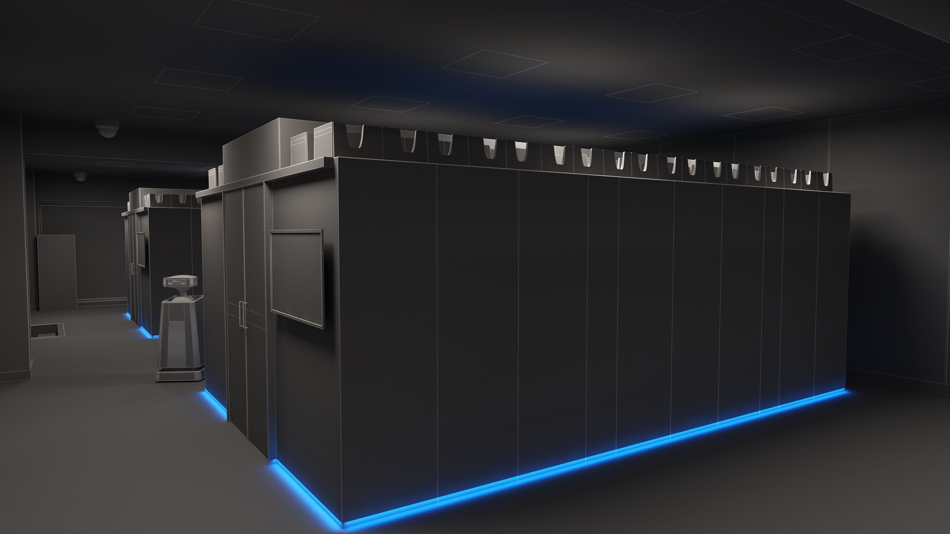 Computer Server Room 3D - TurboSquid 2085097