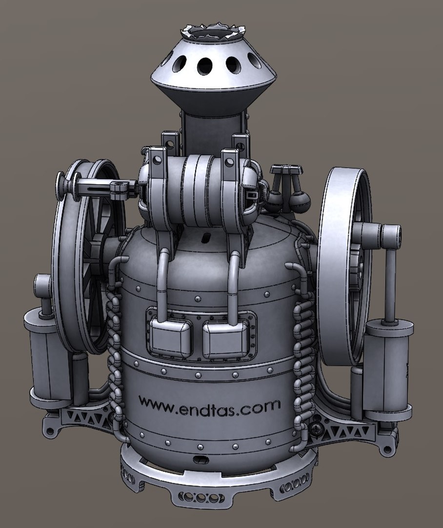 3D Steam Engine Ready Case - TurboSquid 1383106