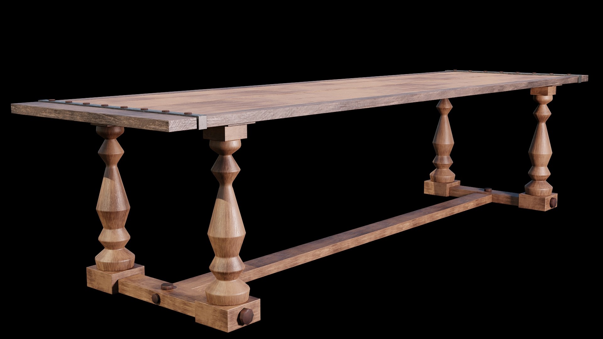 3D PBR WOOD FURNITURES - Asset - 02 - 4K Textures Game Ready model ...