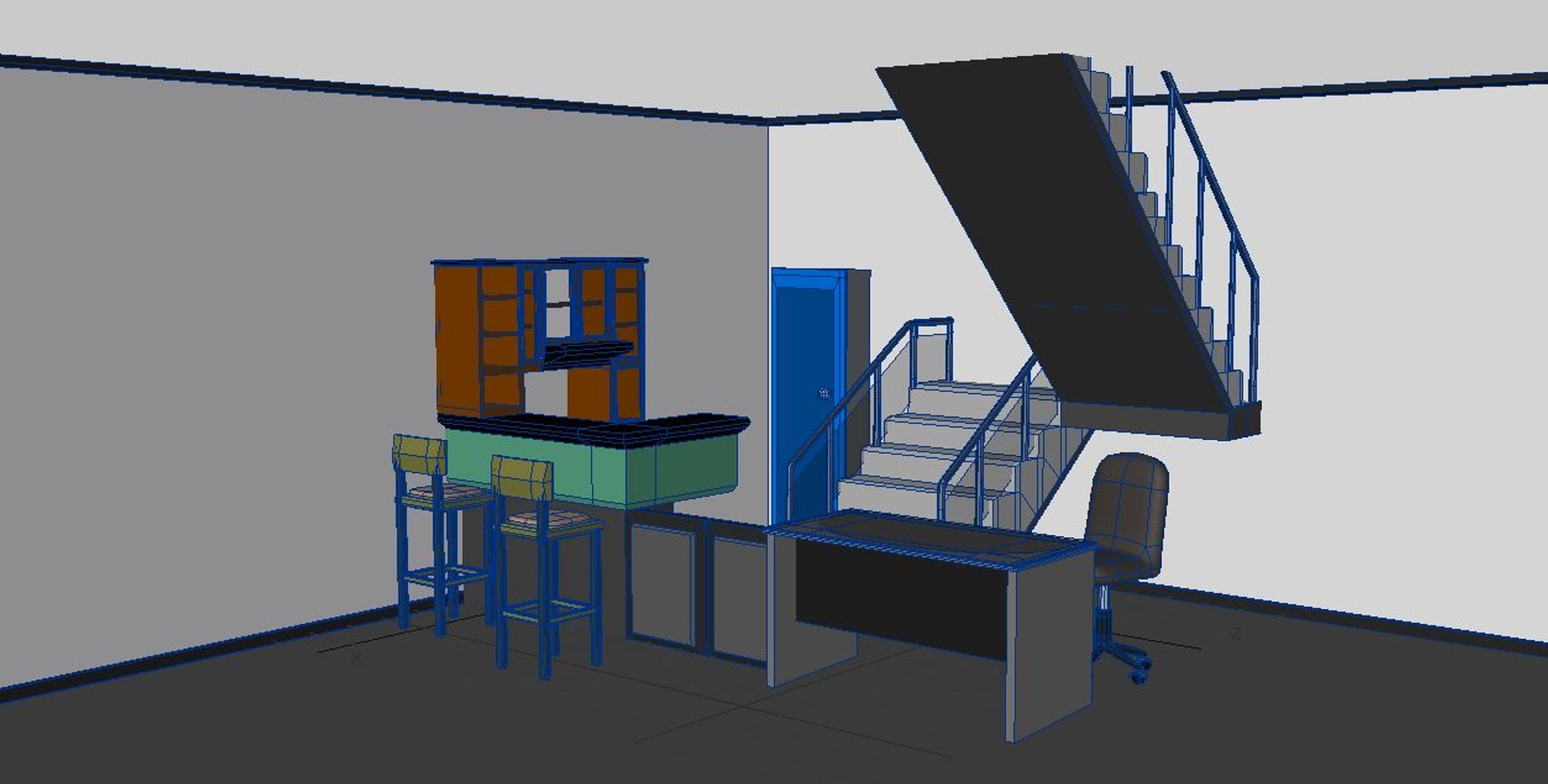 Furniture minimalist interior 3D - TurboSquid 1177541