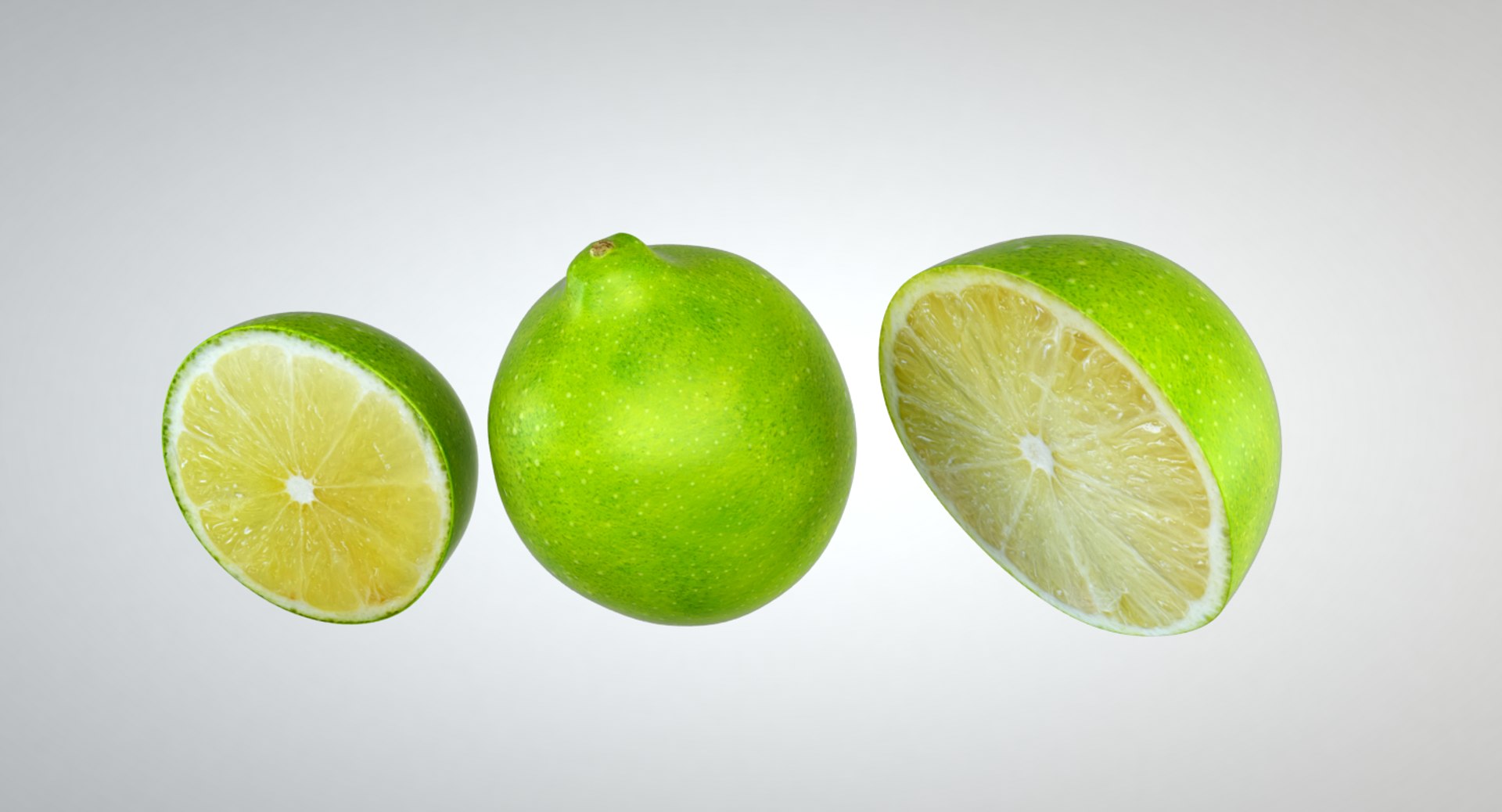 3d Lime Fruit Food Model
