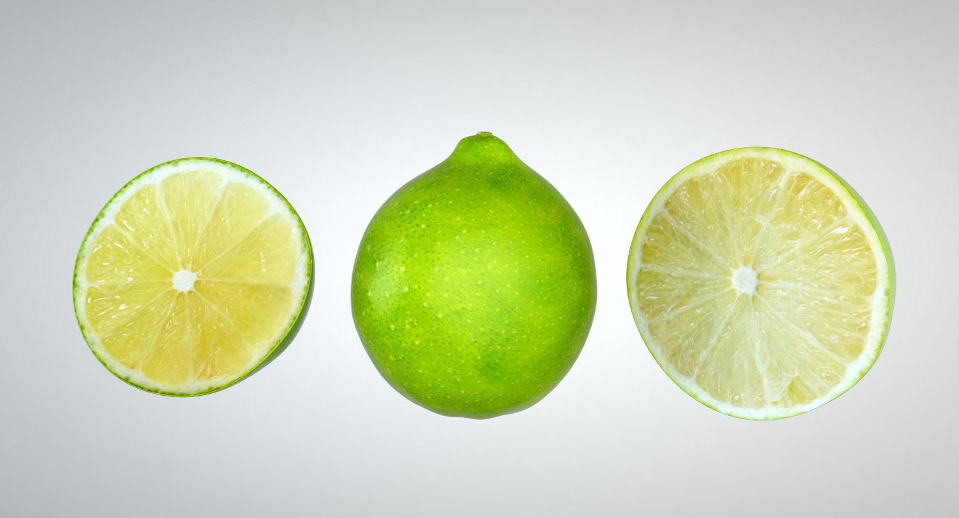 3d Lime Fruit Food Model