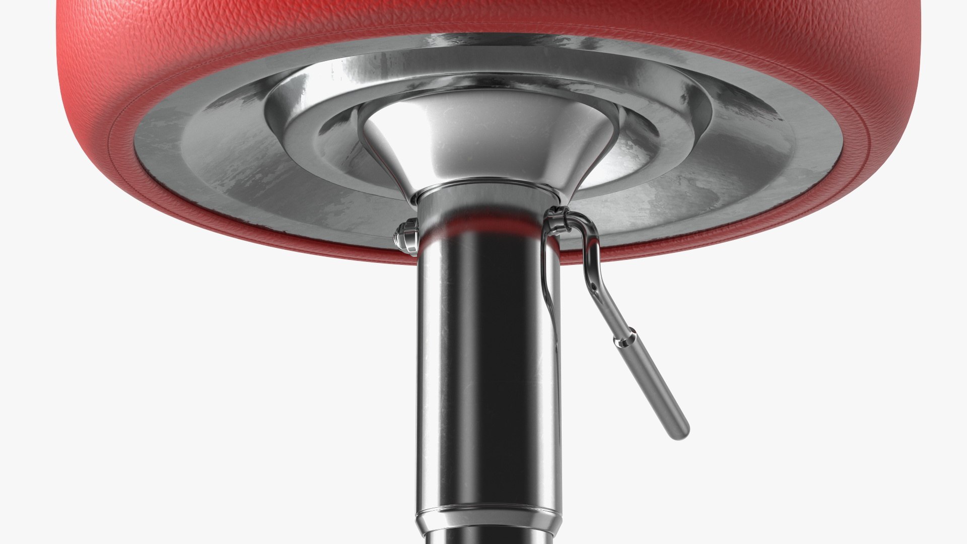 Round Swivel Stool With Chrome Foot 3D Model - TurboSquid 1737101