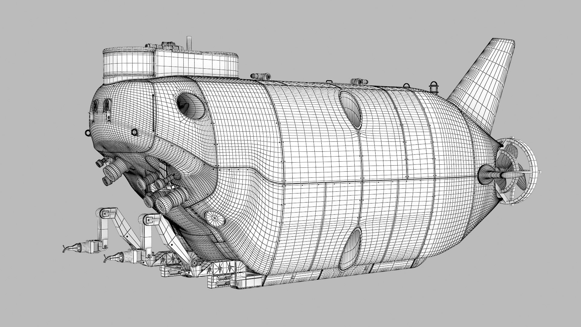 Deep Sea Submersible 02 3D model - TurboSquid 1719428
