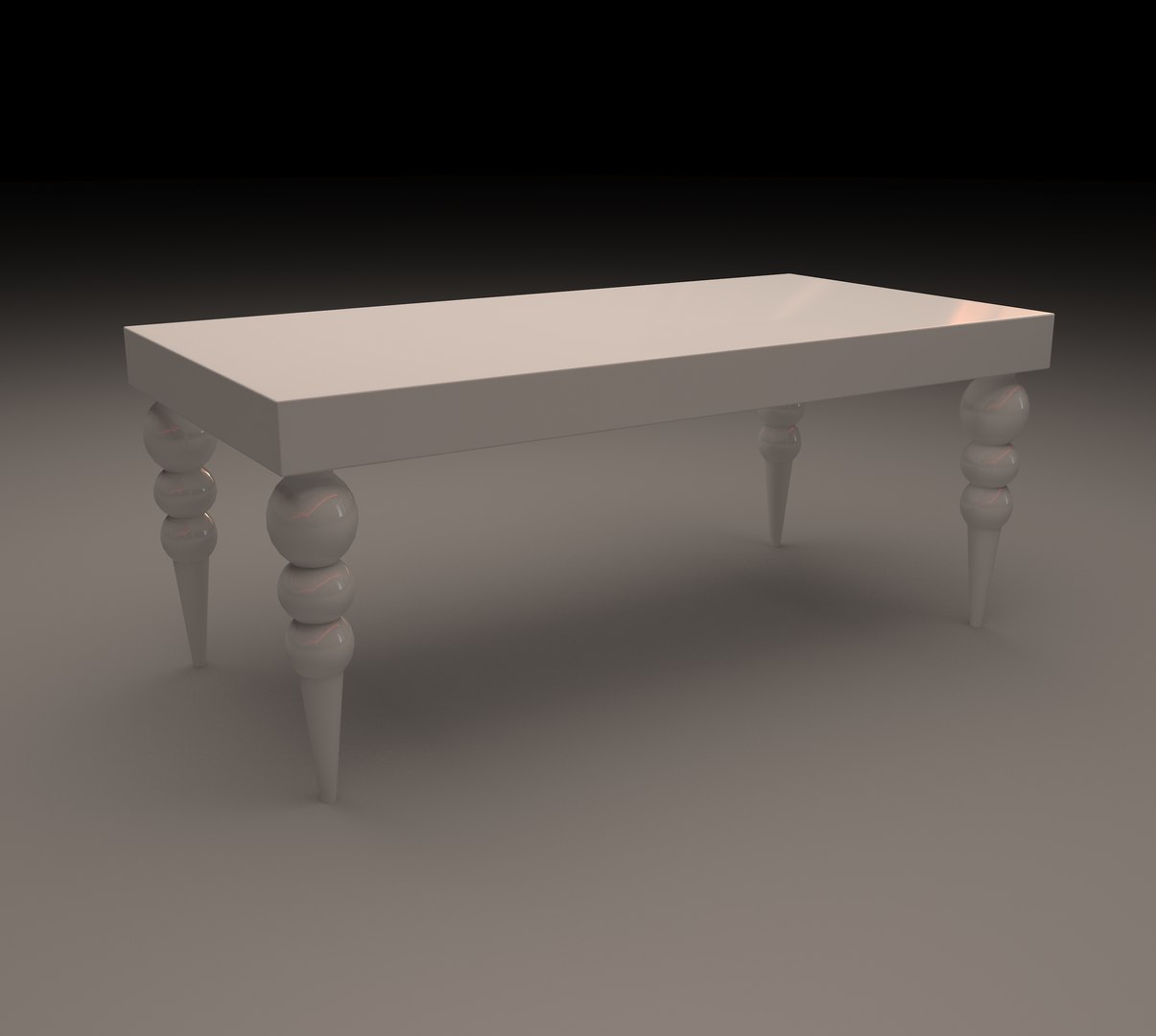 3d model of kitchen table
