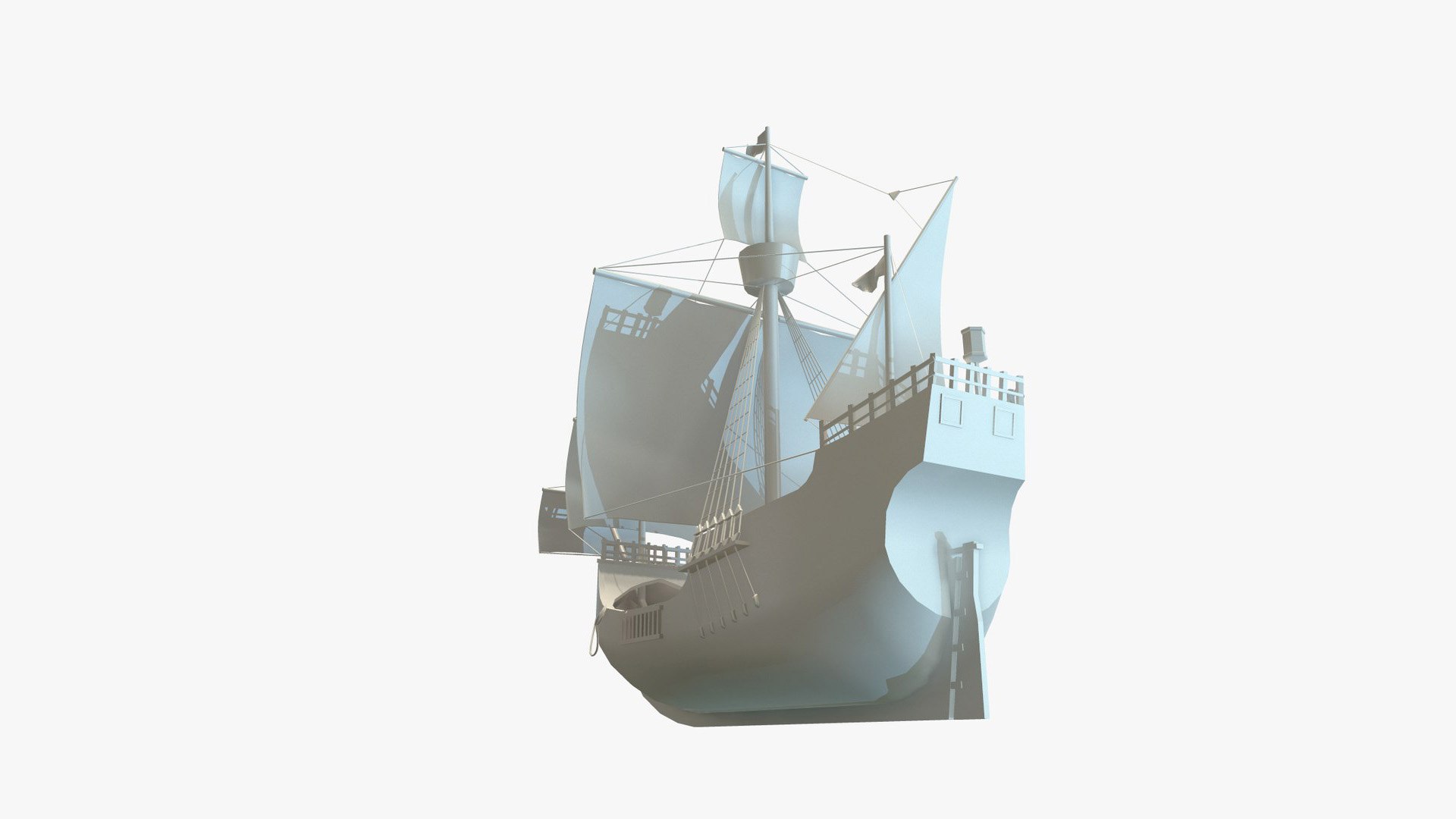 3D model Ship 3D model Santa Maria Columbus ship - TurboSquid 2177256