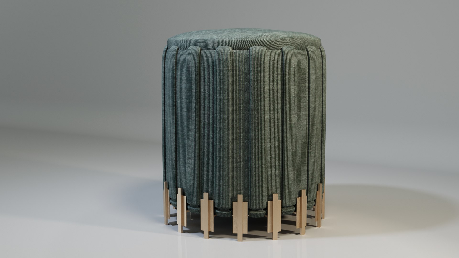Elegant Designer Ottoman 3D Model - TurboSquid 2348410