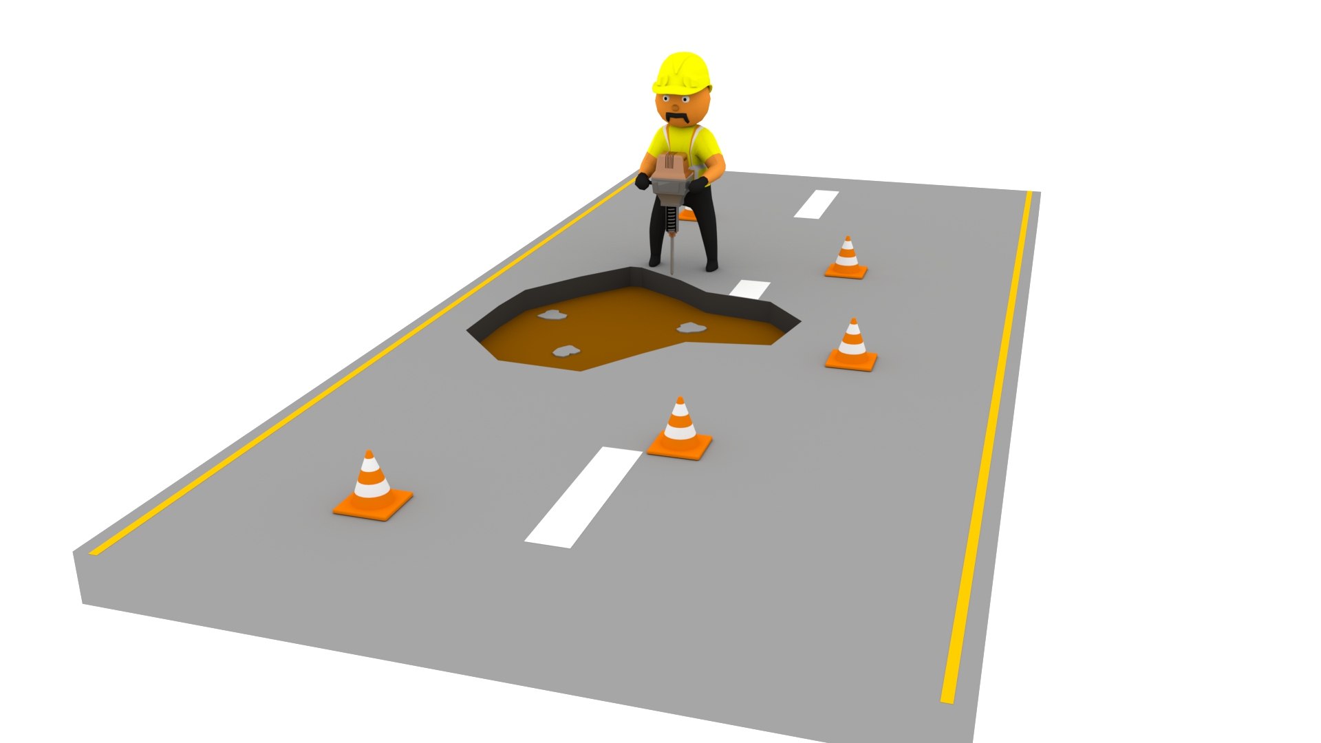 3D Model Breaker Man - TurboSquid 1652325