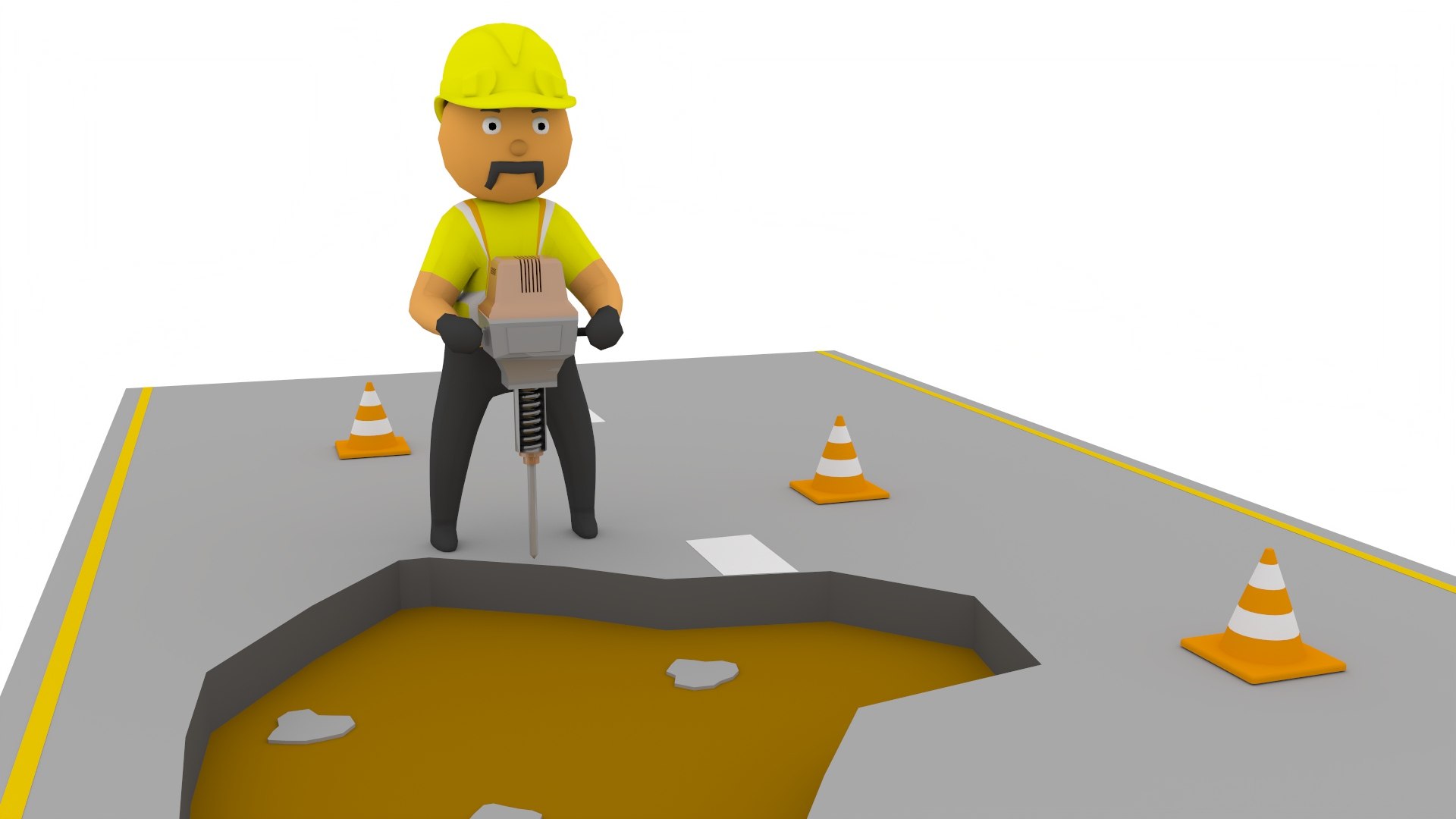 3D Model Breaker Man - TurboSquid 1652325