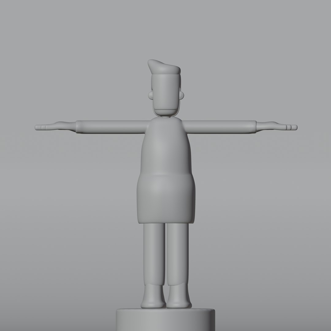3D Male Cartoon Characters Base Mesh - TurboSquid 1739482