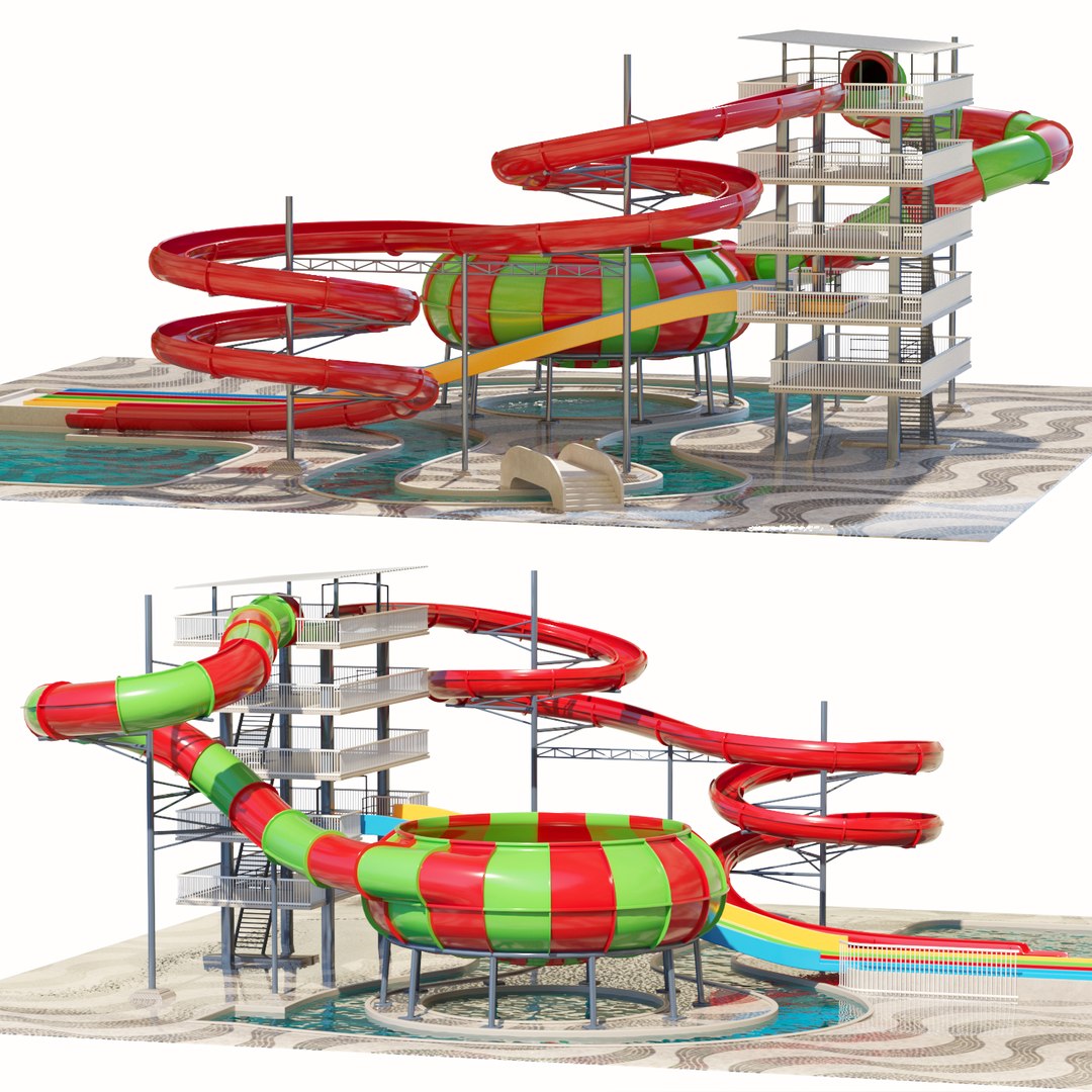 Aquapark Aqua 3D - TurboSquid 1512060