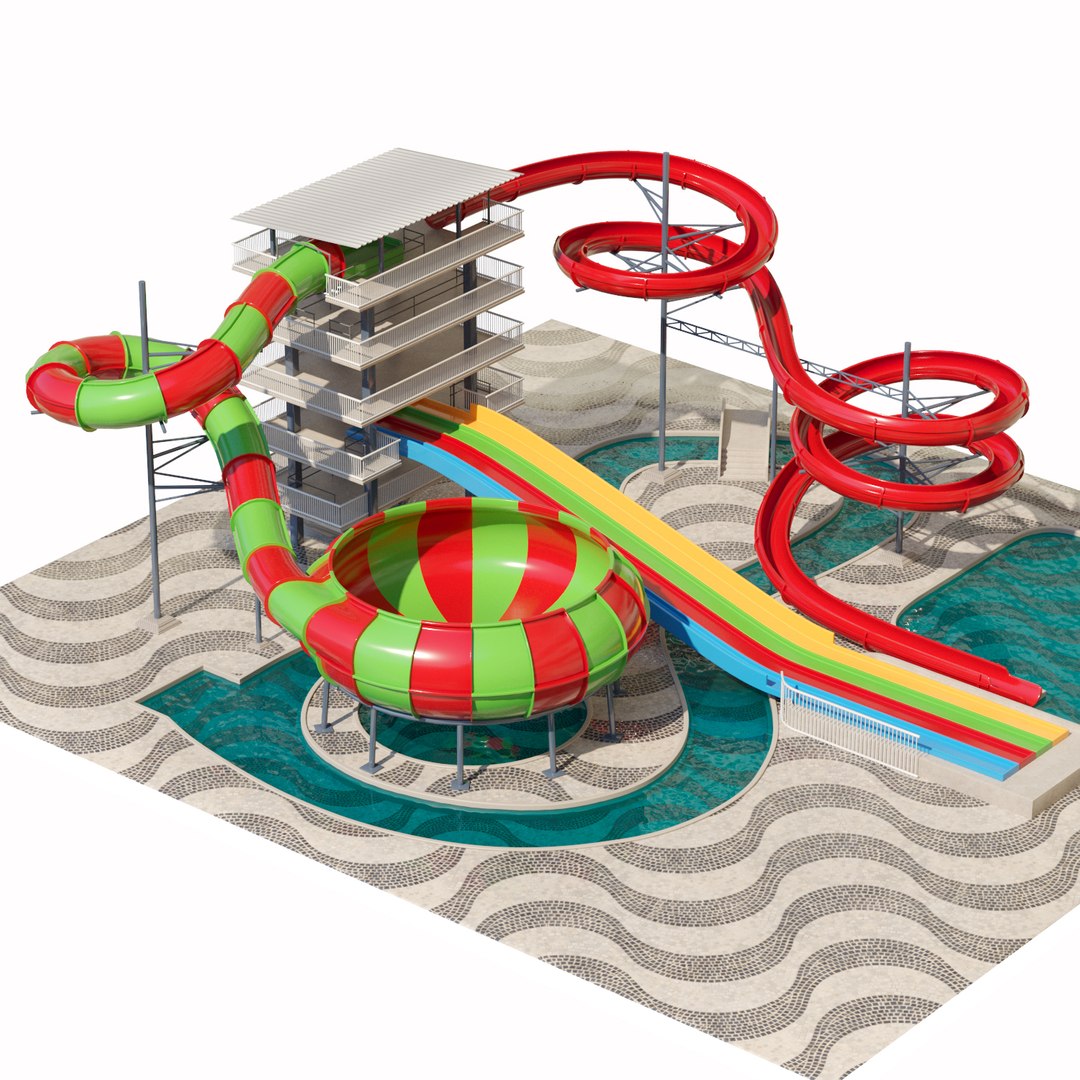Aquapark Aqua 3D - TurboSquid 1512060