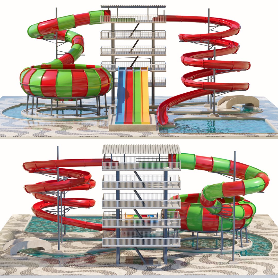Aquapark Aqua 3D - TurboSquid 1512060
