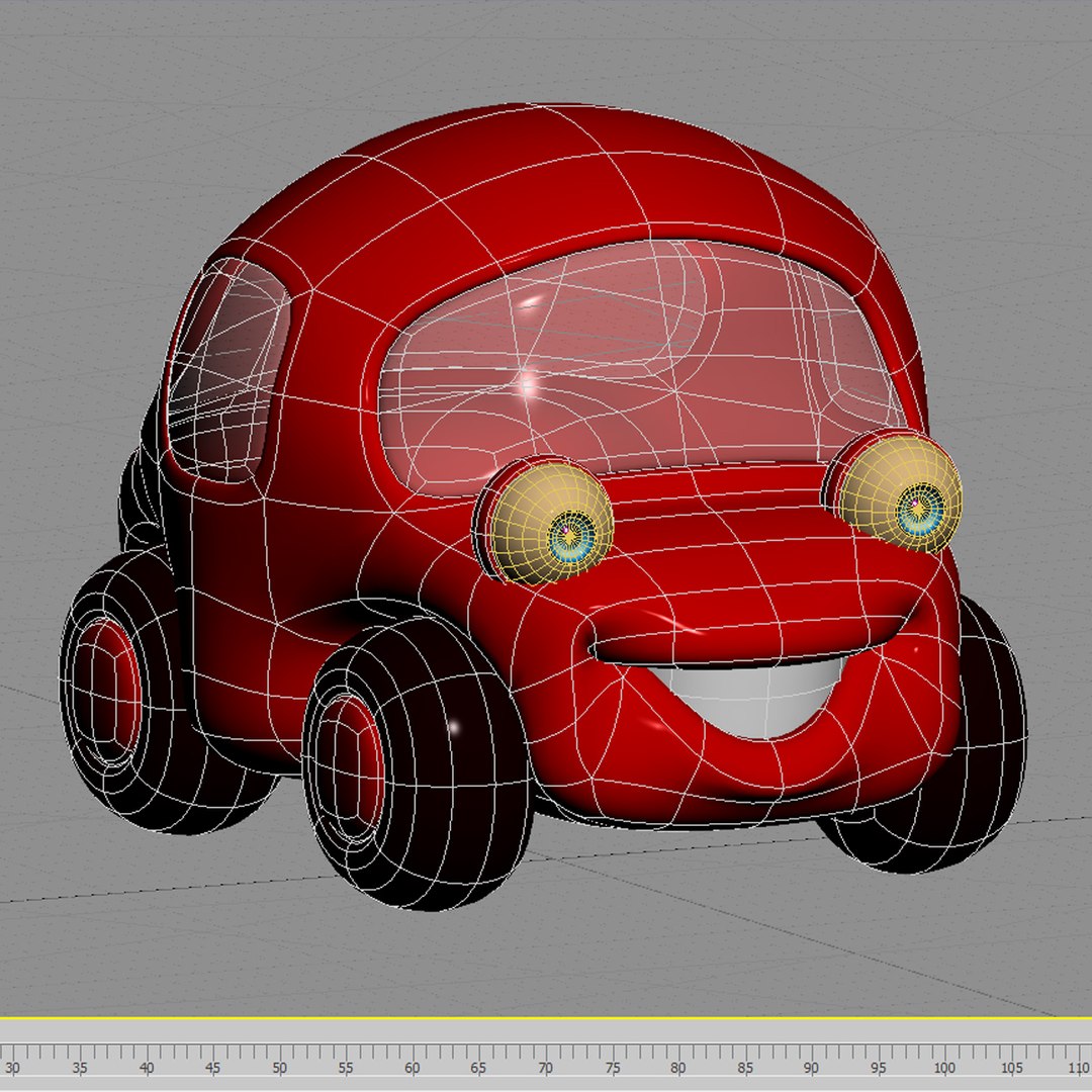 Fun Cartoon Car 3D Model - TurboSquid 1324491