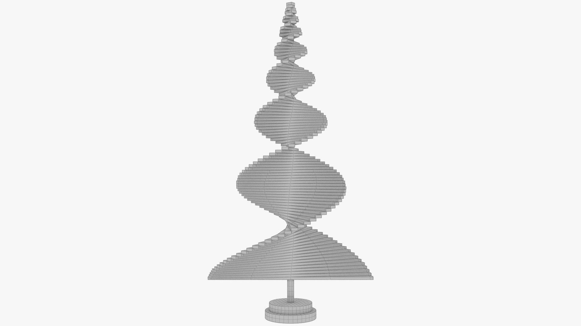 Wooden Christmas Tree V3 3D Model - TurboSquid 1974818