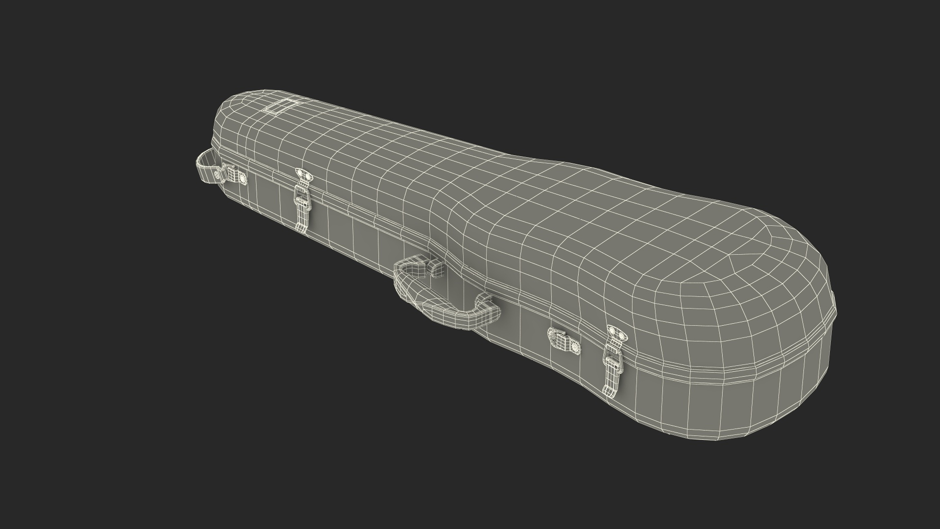 3D Shockproof Violin Case Brown Closed - TurboSquid 2146903