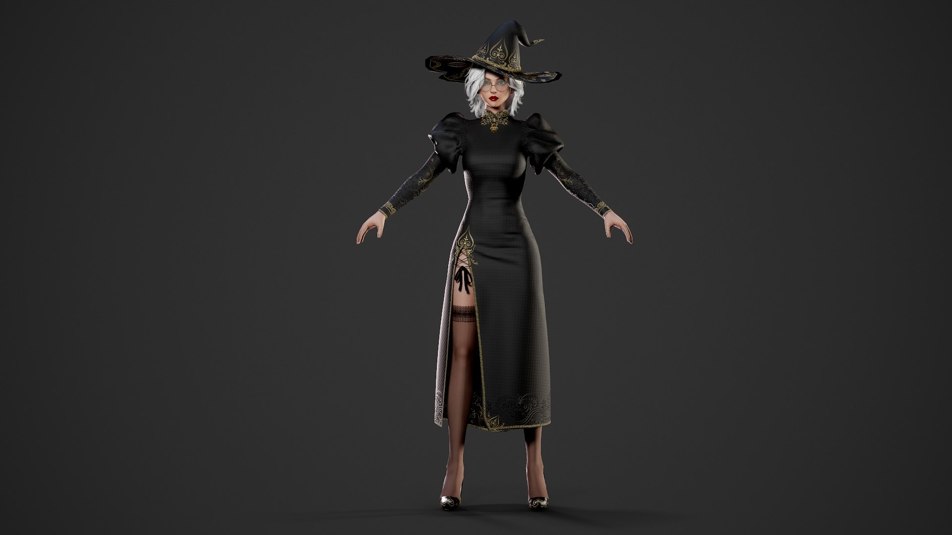 3D Wizard Girl - TurboSquid 1843664