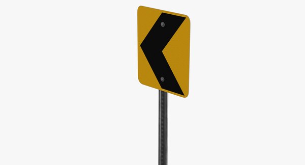 Chevron alignment sign Left and Right 3D model - TurboSquid 1918268
