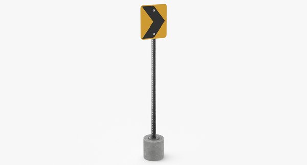 Chevron alignment sign Left and Right 3D model - TurboSquid 1918268