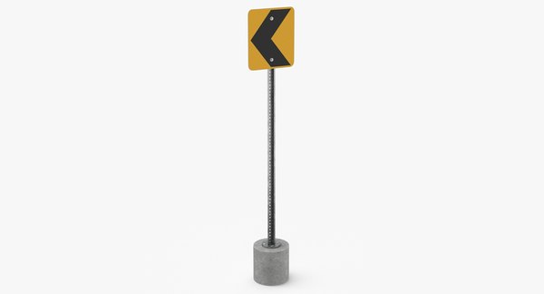 Chevron alignment sign Left and Right 3D model - TurboSquid 1918268