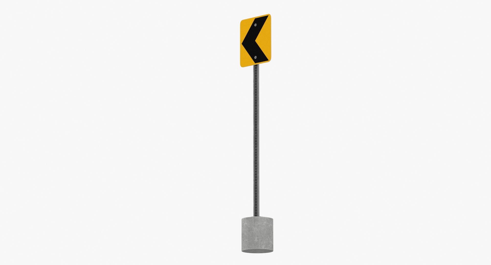 Chevron alignment sign Left and Right 3D model - TurboSquid 1918268