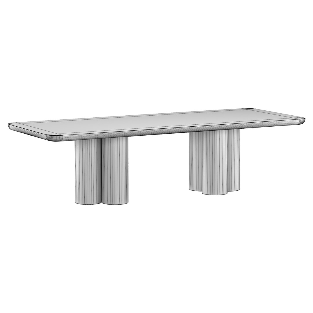 3D Model OSLO CYLINDER DINING TABLE - TurboSquid 1953288