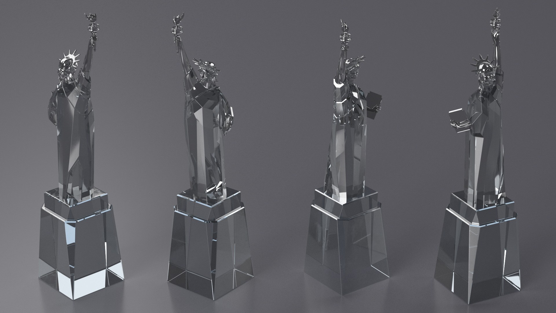 3D Crystal Decor Statue Of Liberty Model - TurboSquid 2269867