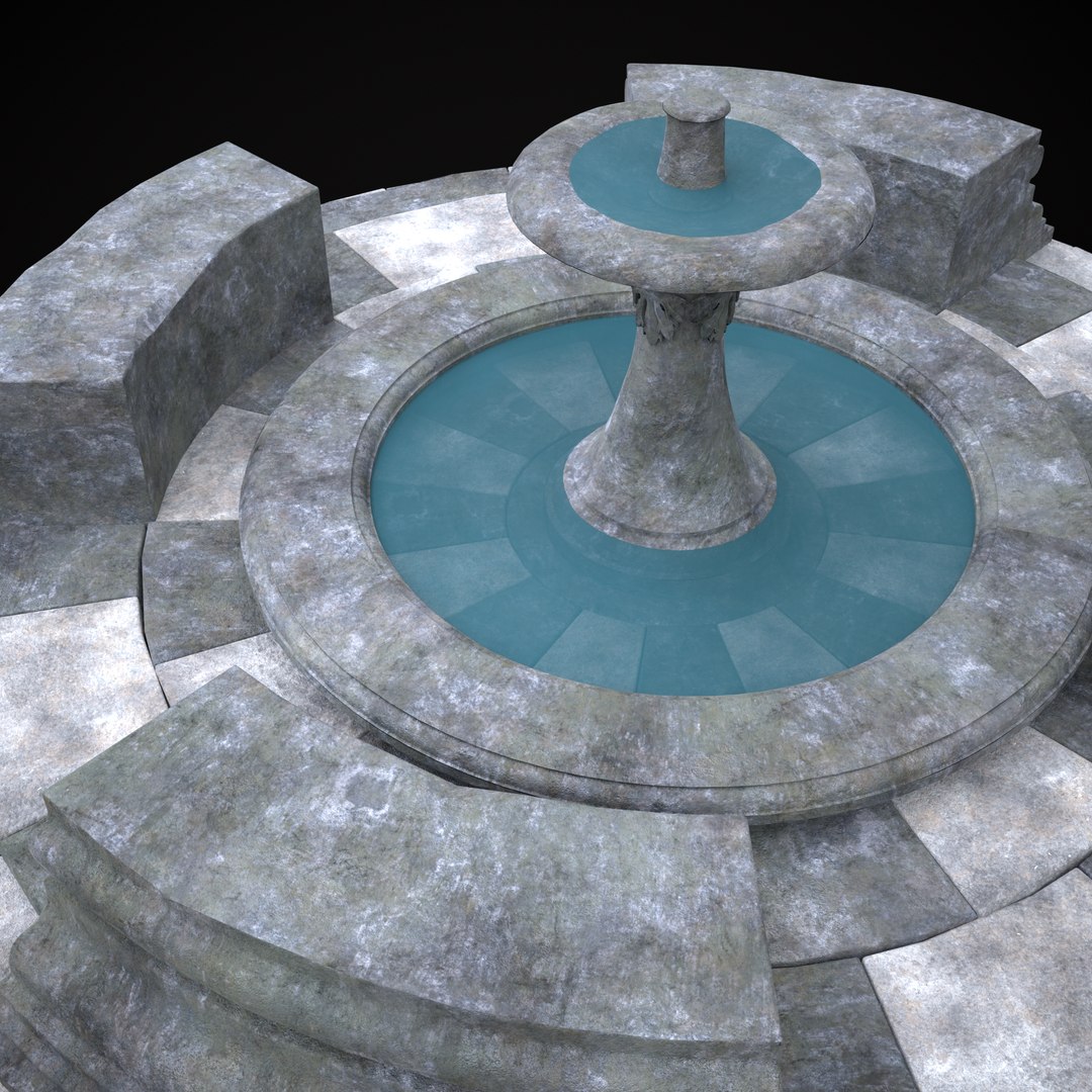 3D Quad Opening Water Fountain Model - TurboSquid 2085920