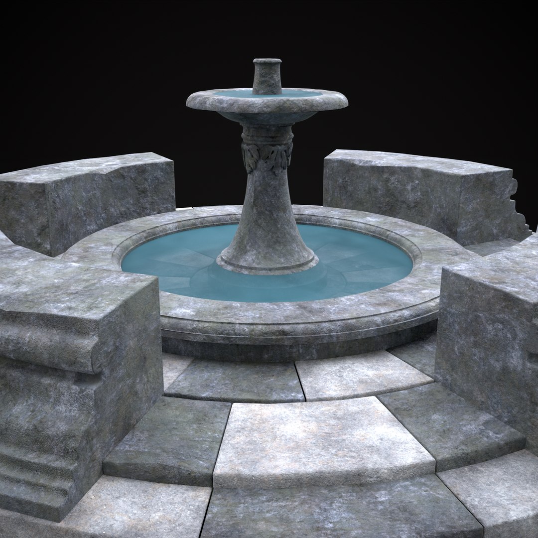 3D Quad Opening Water Fountain Model - TurboSquid 2085920
