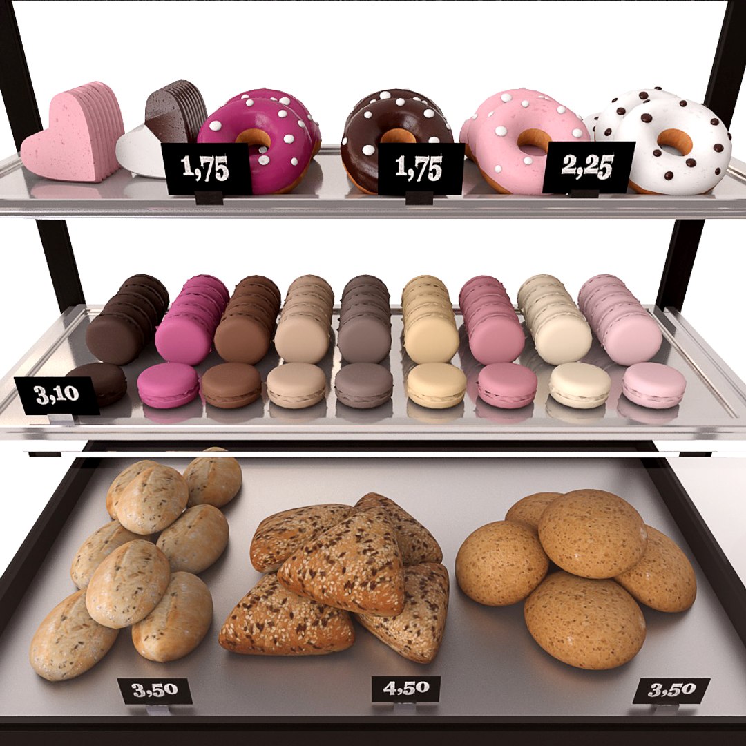 Small Sweets Pastries 3D Model - TurboSquid 1366348