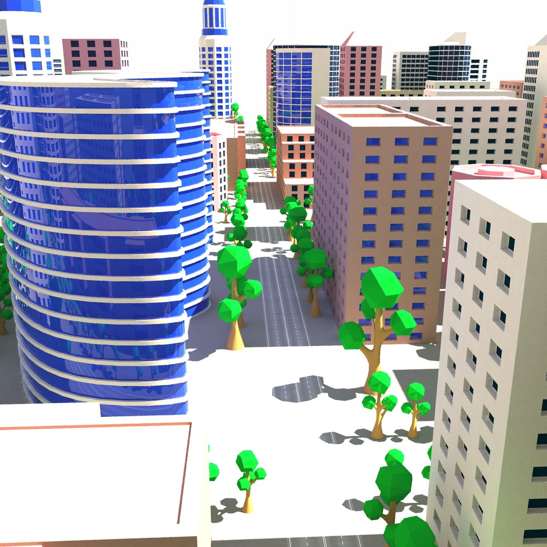 3D Cityscape District - TurboSquid 1236626