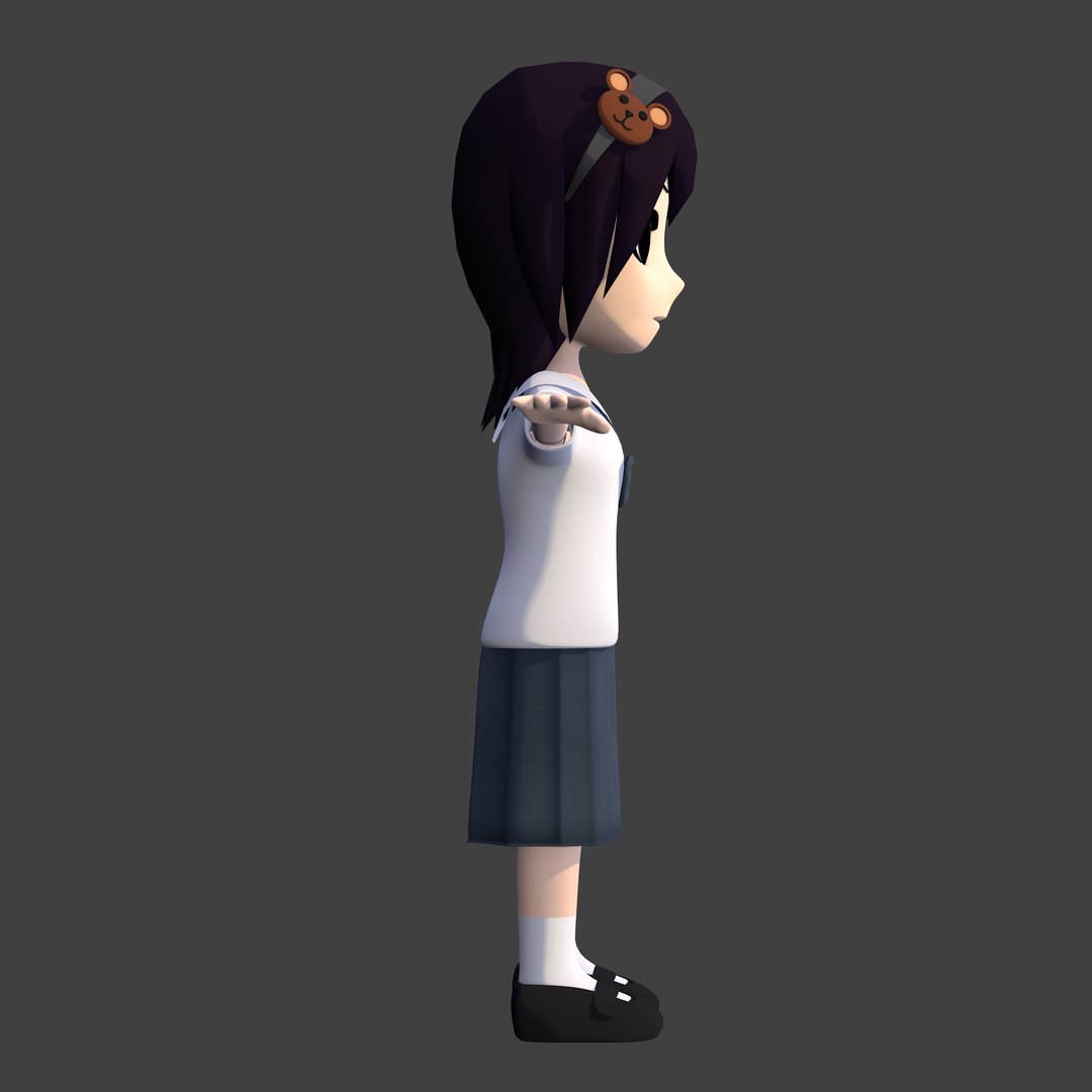 Girl Student 3D Model - TurboSquid 1165111