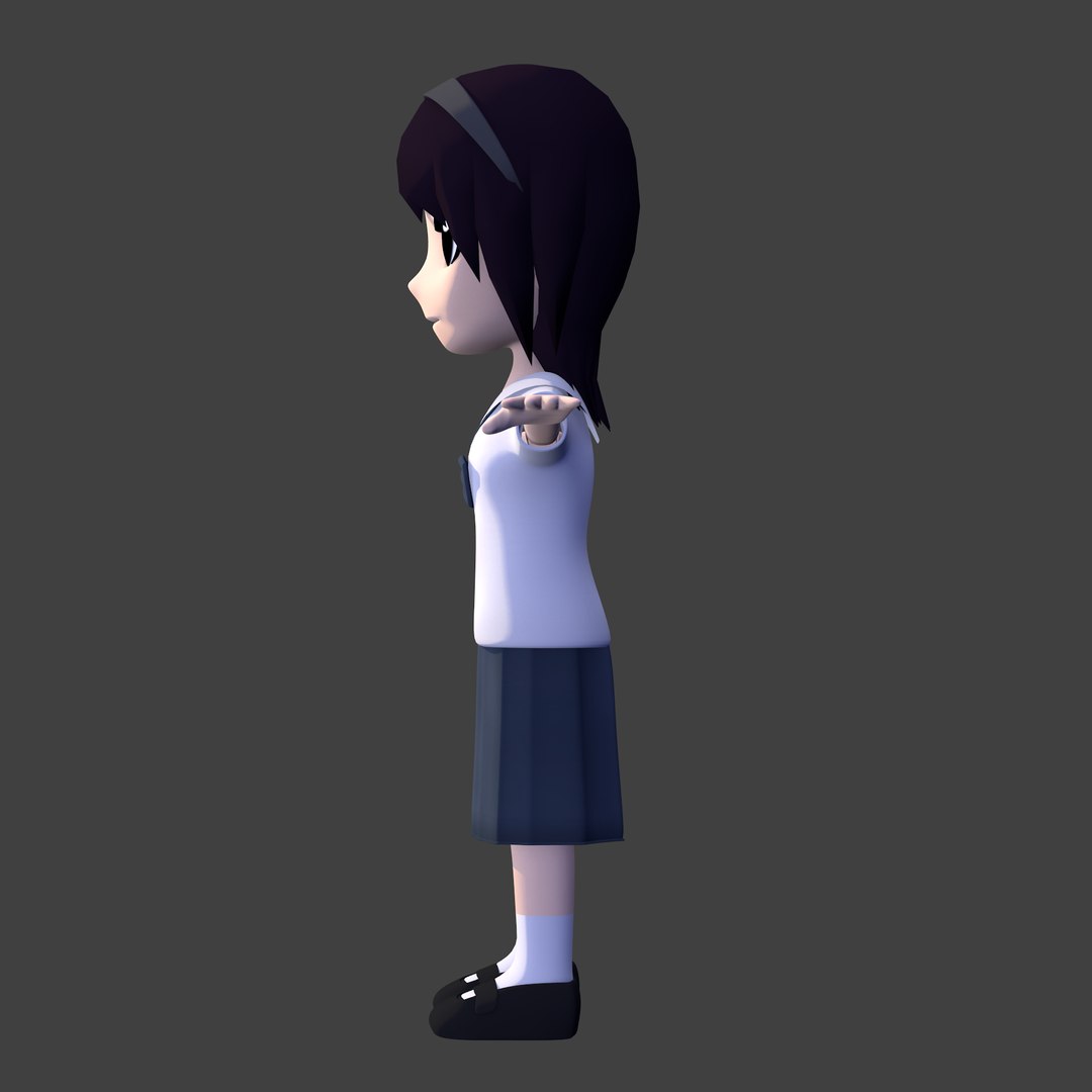 Girl Student 3D Model - TurboSquid 1165111