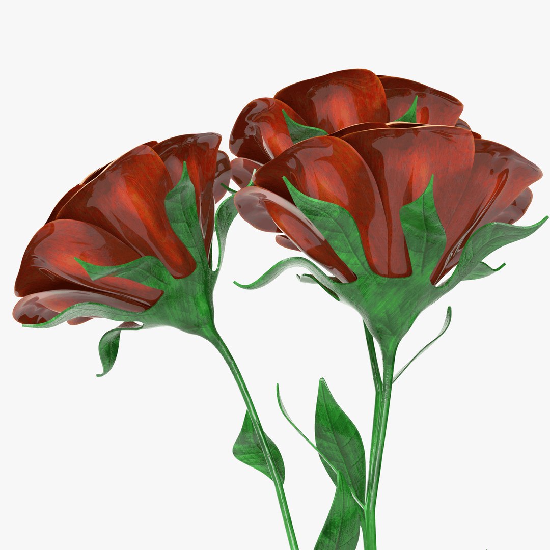 Floral decor. Flowers in a vase of water 3D model - TurboSquid 1729623