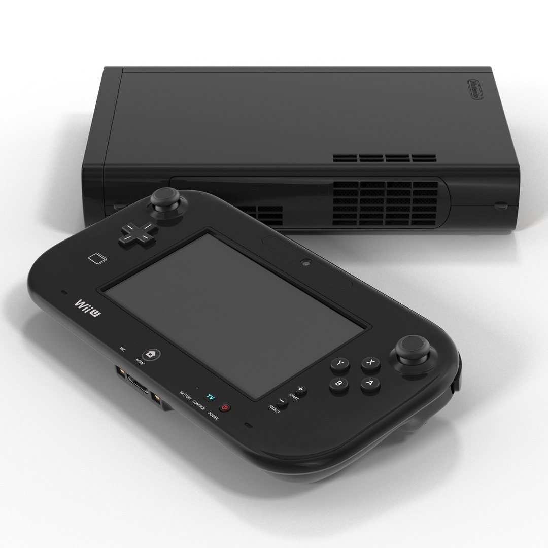 3d model nintendo wii u set