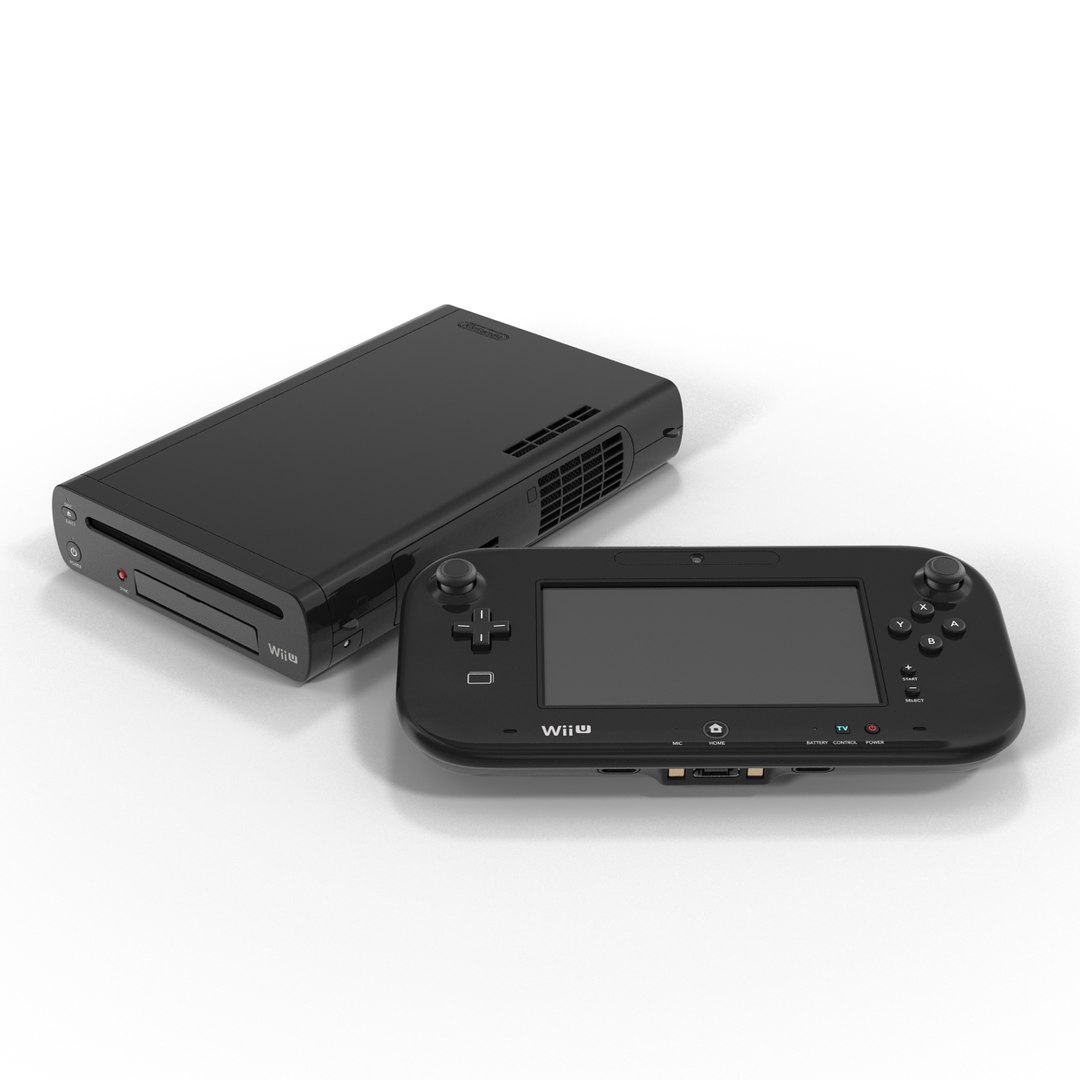 3d model nintendo wii u set