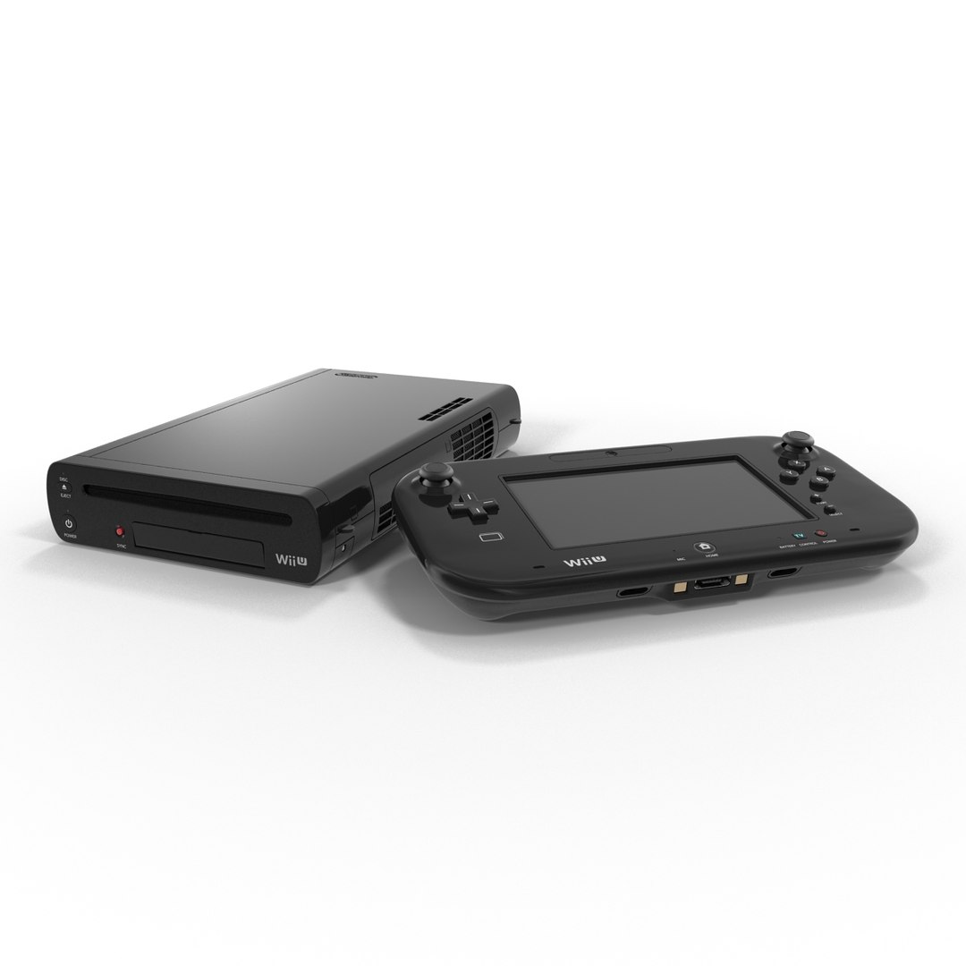 3d model nintendo wii u set