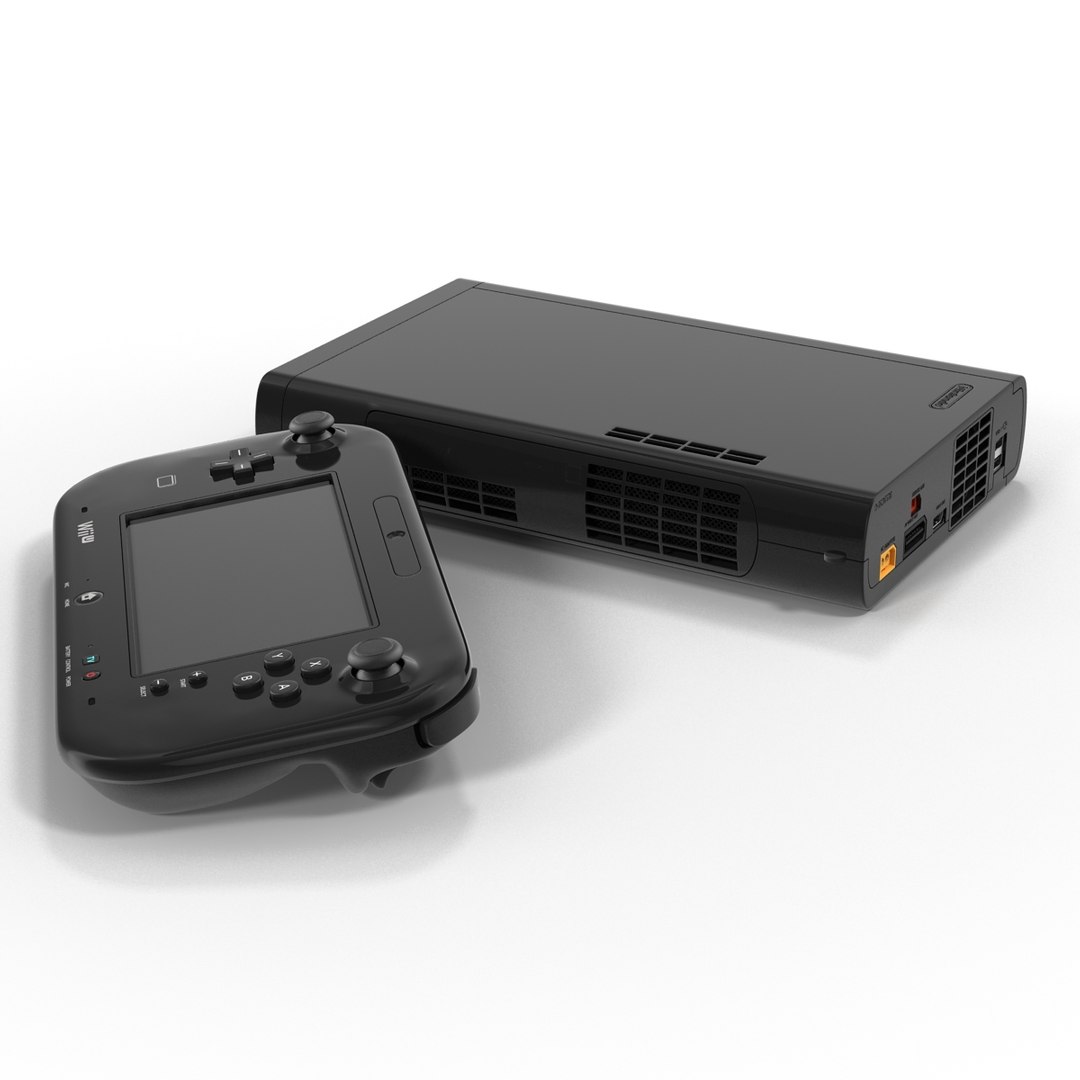3d model nintendo wii u set