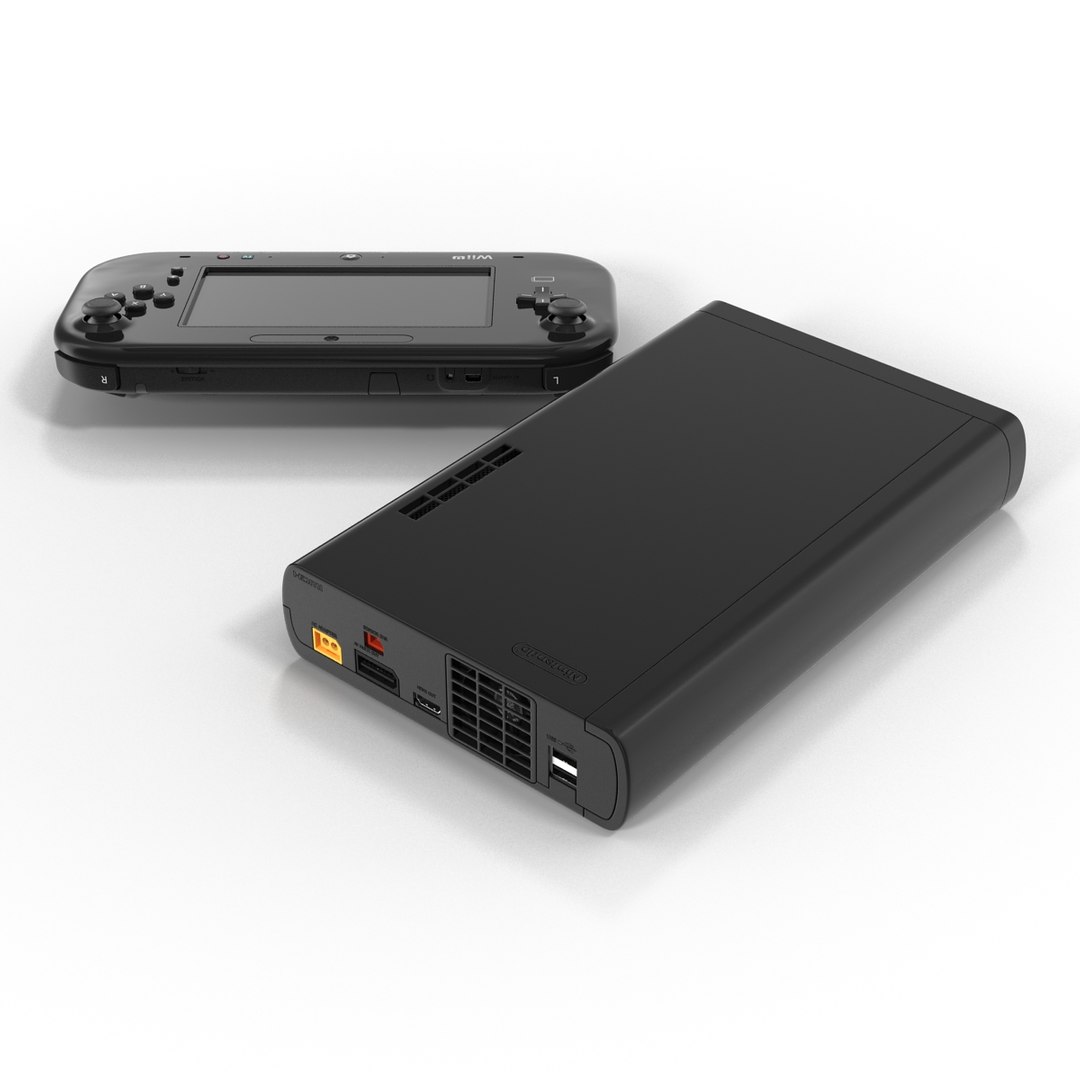 3d model nintendo wii u set