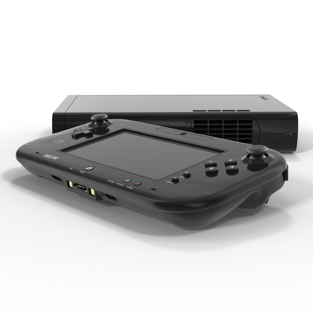 3d model nintendo wii u set